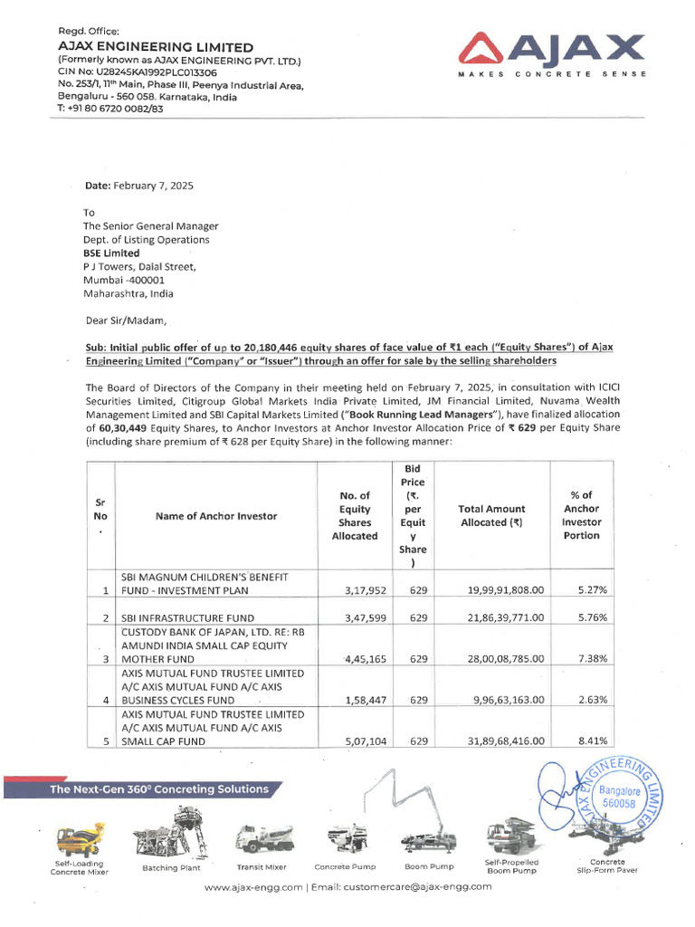 Axax Engineering Anchorallocationreport | PDF