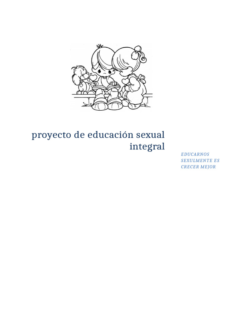 Proyecto de Educacion Sexual ACTIVIDADES | PDF | Educación sexual | La sexualidad humana
