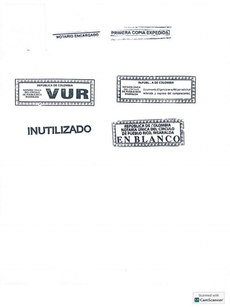 Sellos Notaría Pueblo Rico | PDF