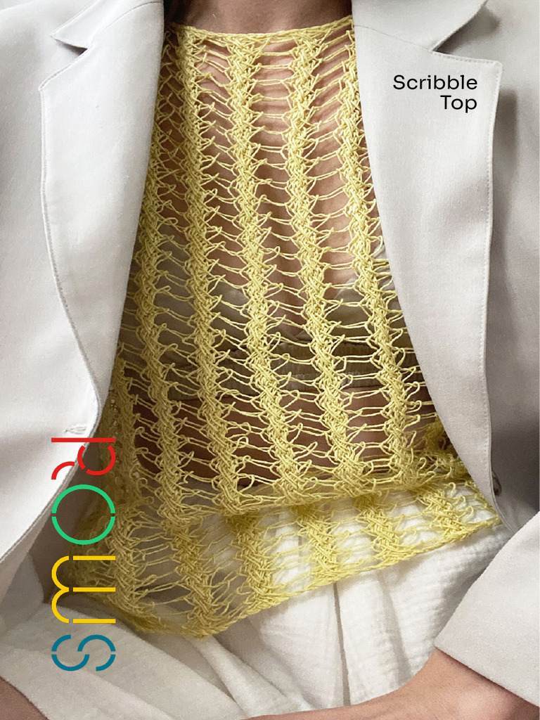 Scribble Top Knitting Pattern Guide | PDF | Knitting | Fibers