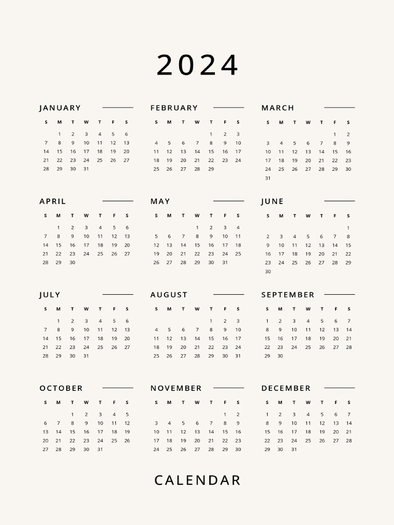 2024 Calendar Planner PDF | PDF