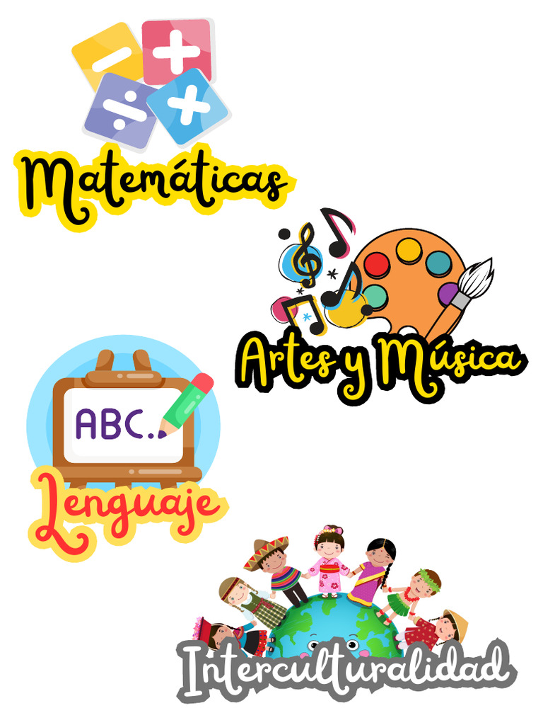 Sticker Nombre de Asignaturas | PDF