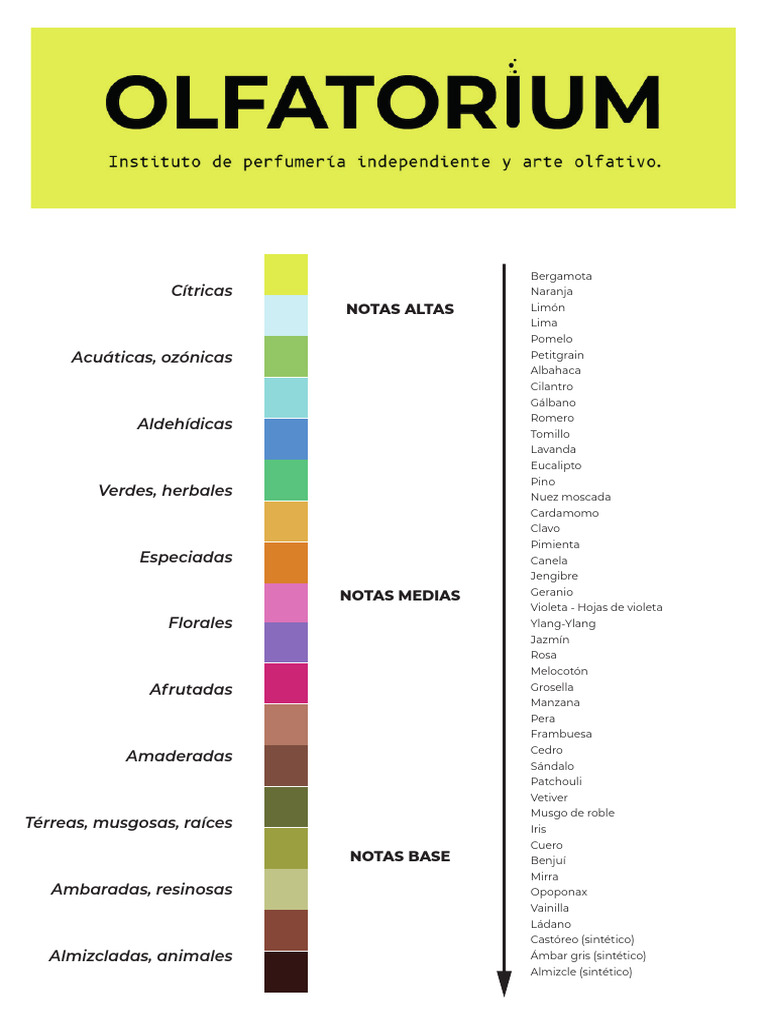 Olfatorium - Notas Olfativas | PDF