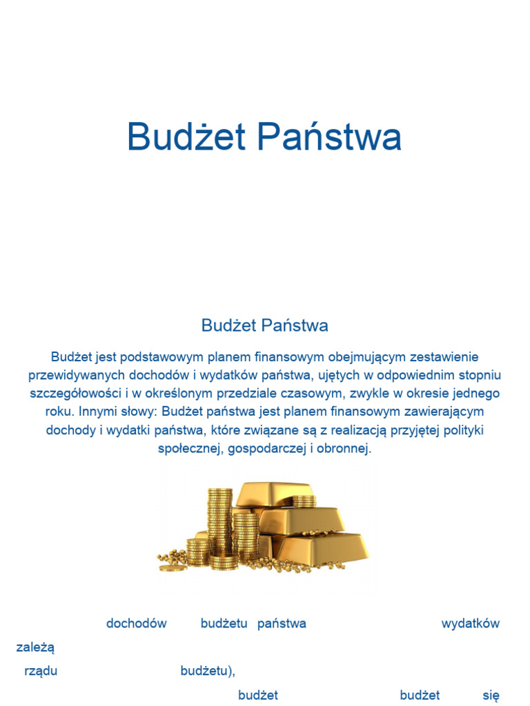 Budżet Państwa | PDF