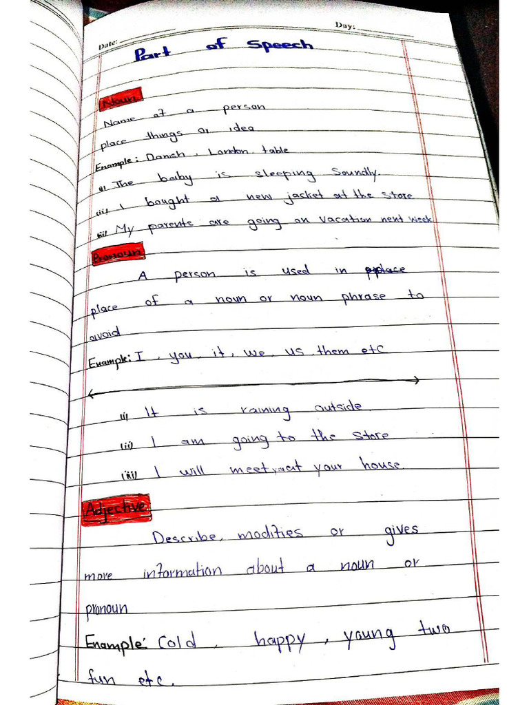 Parts of Speech | PDF