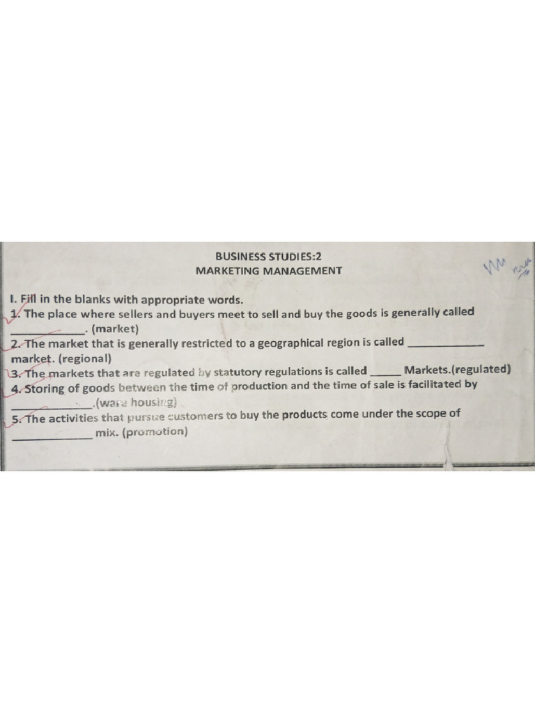 Marketing Management Notes | PDF