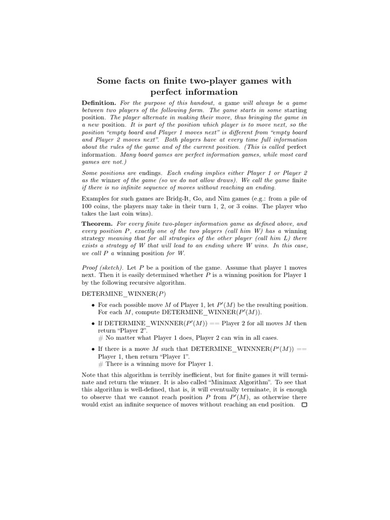 handout_gametheory | PDF | Theoretical Computer Science | Mathematical Concepts