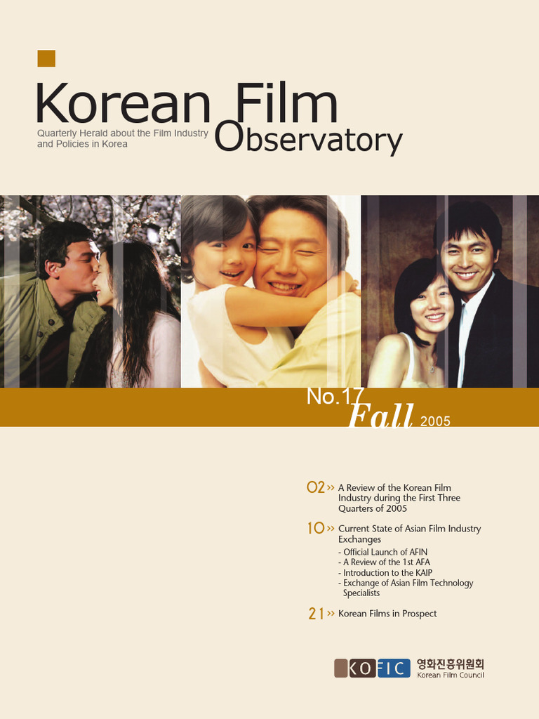 Korean Film Observatory No.17 | PDF | Cinema | Film Industry