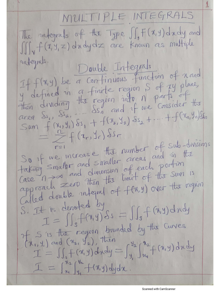 GET361 Multiple Integrals - 124541 | PDF