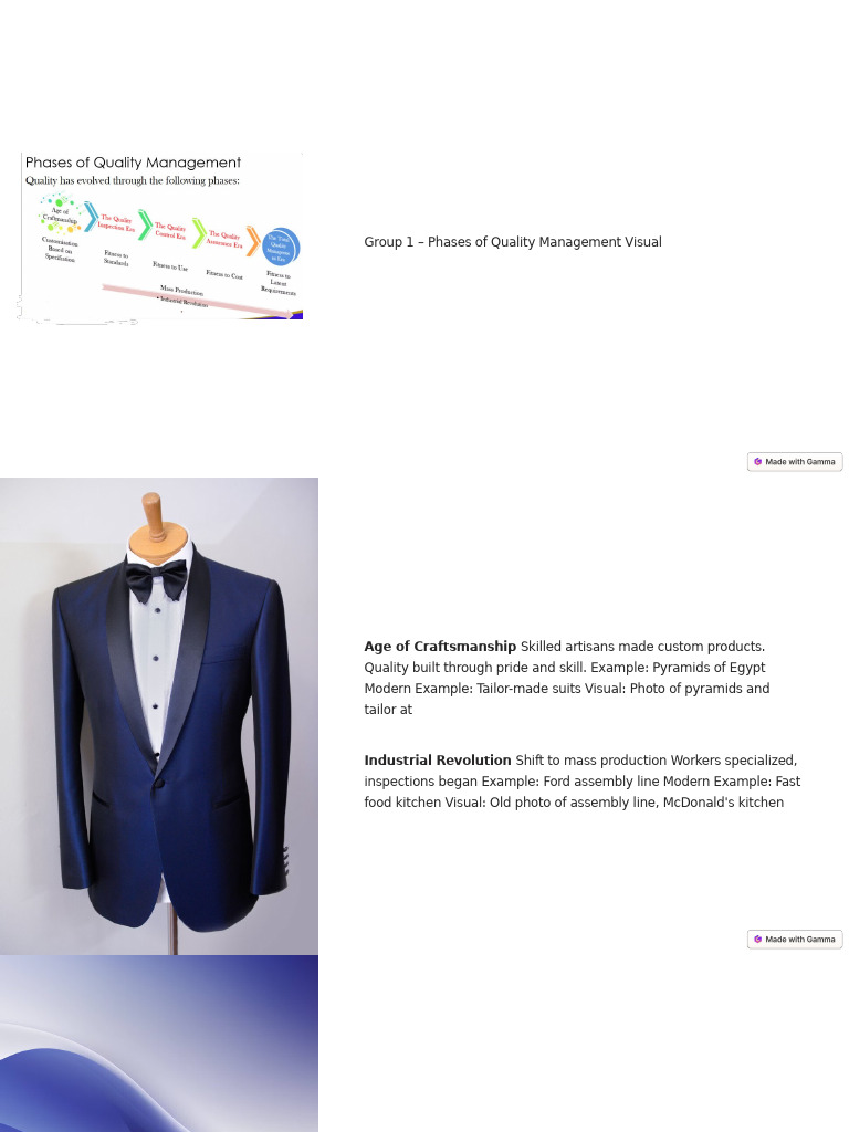Group 1 Phases of Quality Management Visual | PDF
