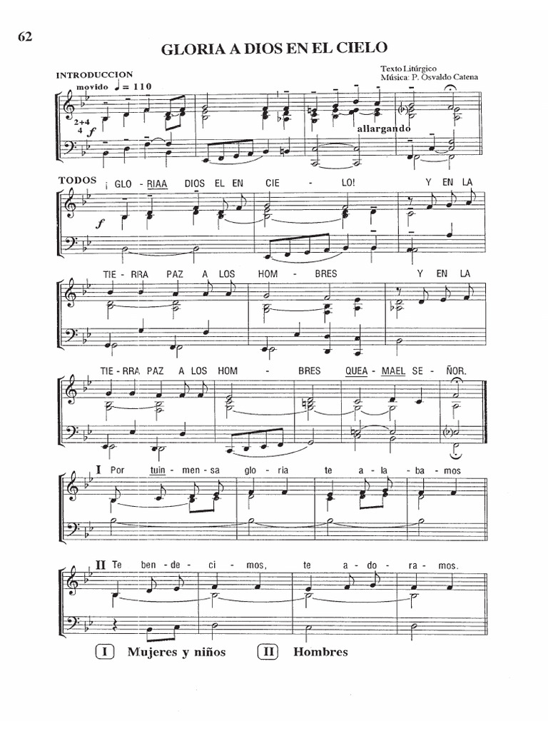 Gloria ADios en El Cielo Organo | PDF