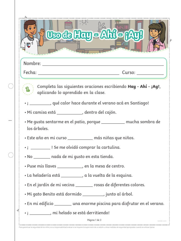 Guía Hay - Ahí - ¡Ay! | PDF | Lingüística