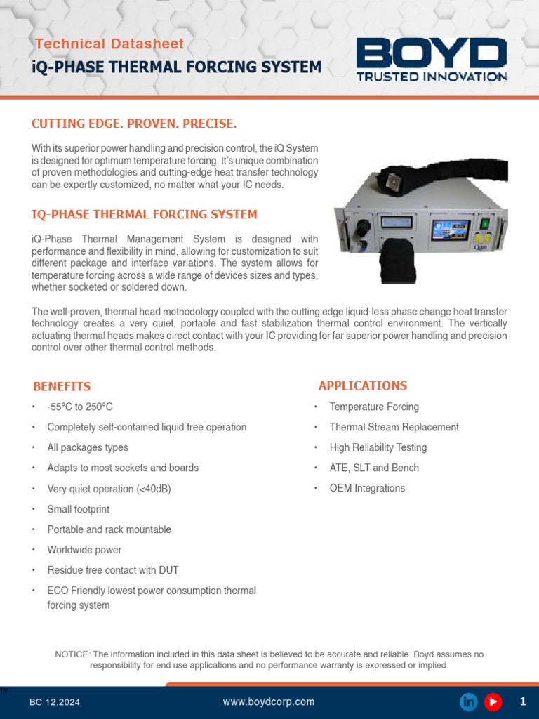 Iq Phase Thermal Forcing System | PDF | Heat Transfer | Physical Chemistry