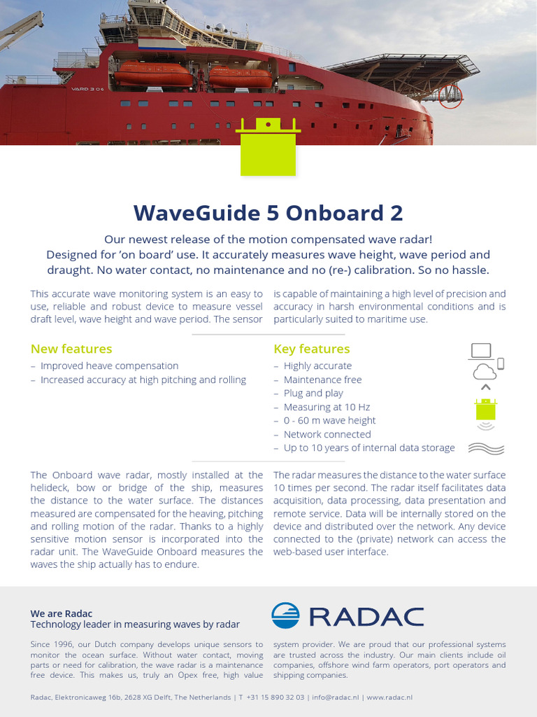Radac Productsheet WG5 Onboard2 | PDF | Radar | Frequency