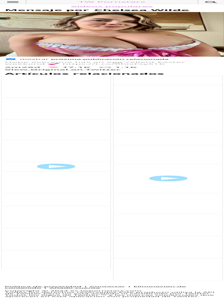 TW Pornstars - Chelsea Wilde. Twitter. Hope Everyone Has An Egg-Cellent ...