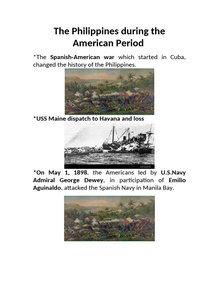 The Philippines During The American Period | PDF | Philippines ...