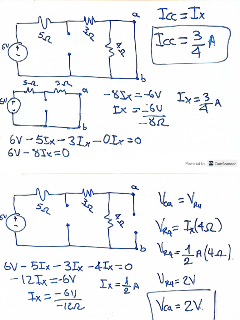 Ejercicios de Circuitos Eléctricos | PDF