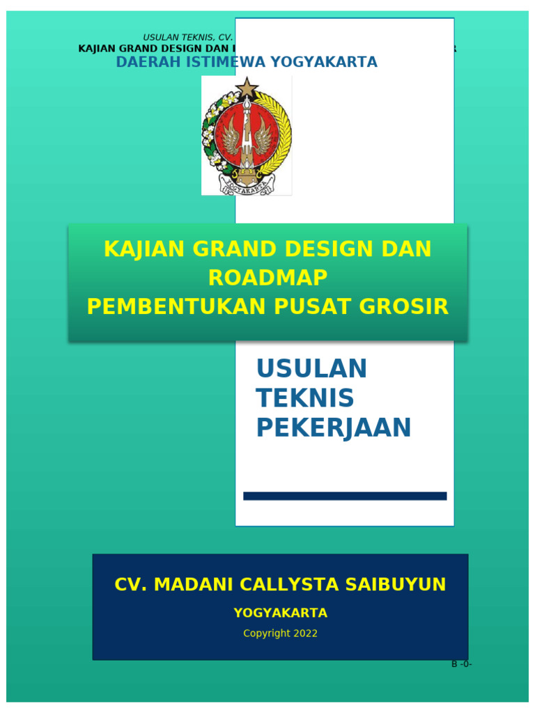 B Ustek Grand Desain Dan Roadmap Grosir Pangan 2022 | PDF