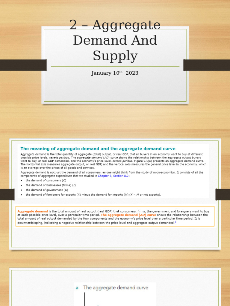 2 - Aggregate Demand and Supply | PDF
