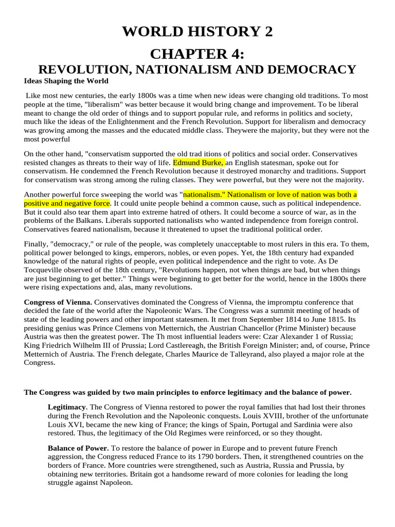 World History Chapter 4 107 | PDF | German Empire | Kingdom Of Prussia