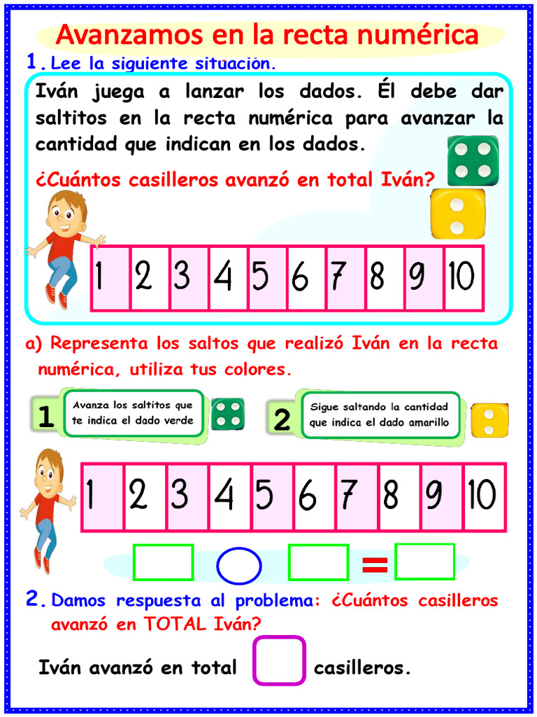 Actividades de Resta en la Recta Numérica | PDF