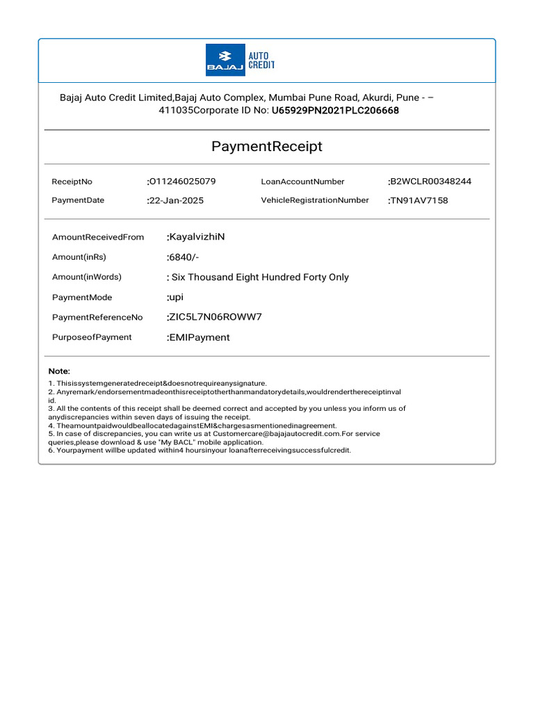 Quick Payment Receipt 22 01 2025 1732531963 | PDF