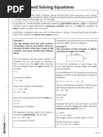 Forming and Solving Equations-Worksheet | PDF | Rectangle | Equations