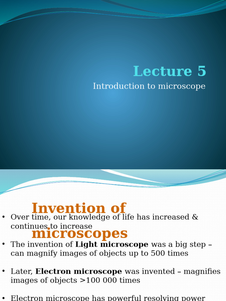 Introduction to Microscopes and Their Types | PDF | Microscope ...