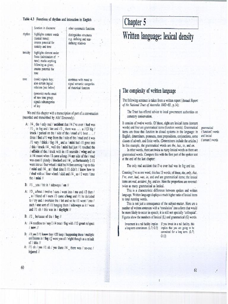 (Core) Written Language_ Lexical Density | PDF
