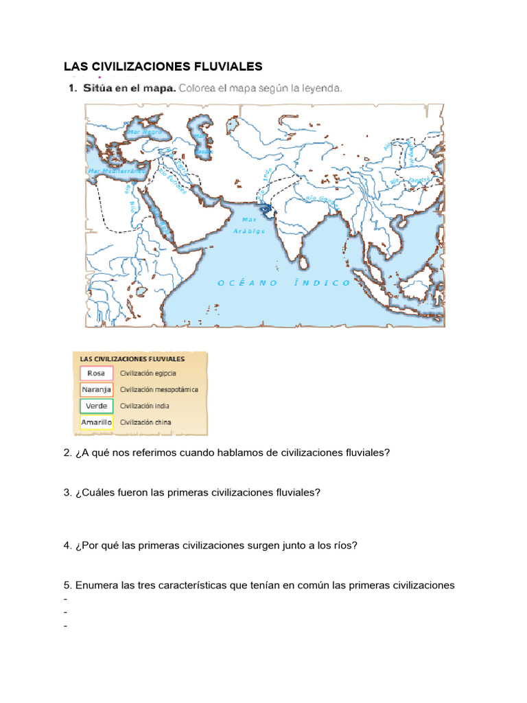 Civilizaciones Fluviales Mesopotamia Y Egipto Pdf Mesopotamia