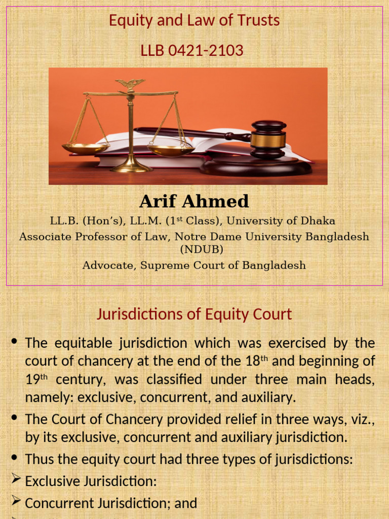 Lecture 3 4 | PDF | Equity (Law) | Legal Remedy
