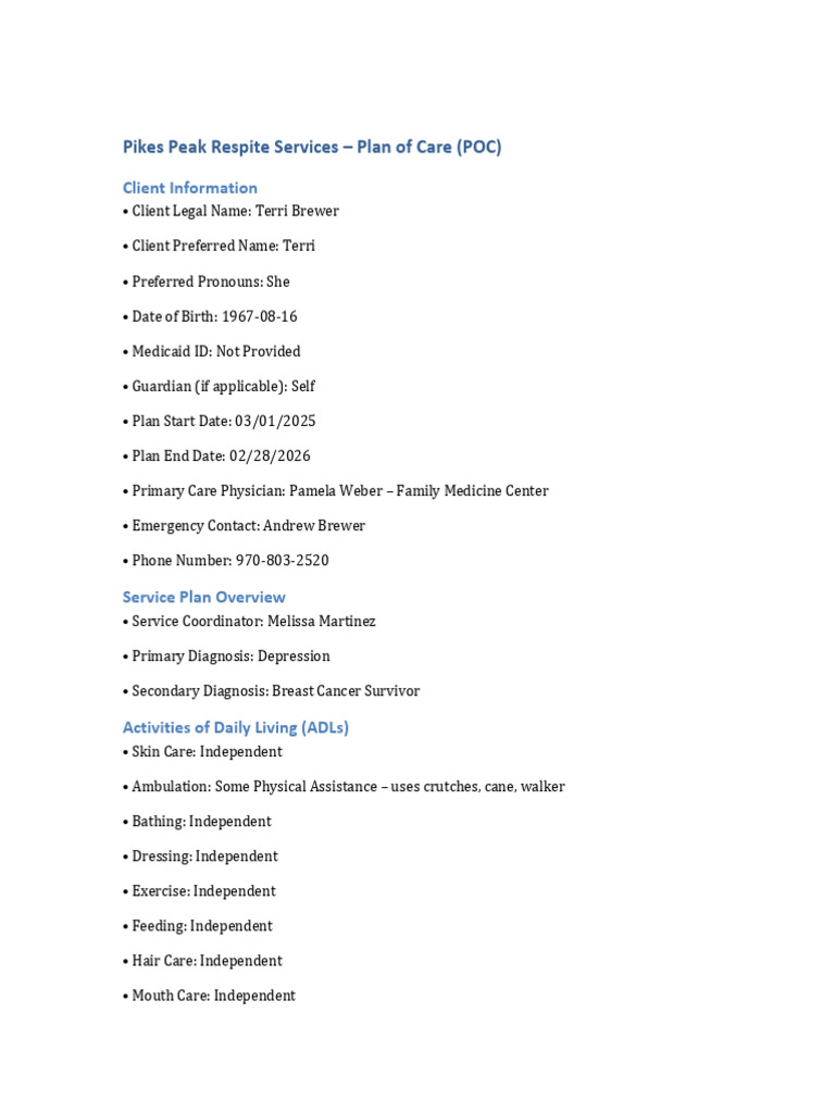 Brewer_T_POC_2025_encrypted_ | PDF | Health Care | Medical Specialties