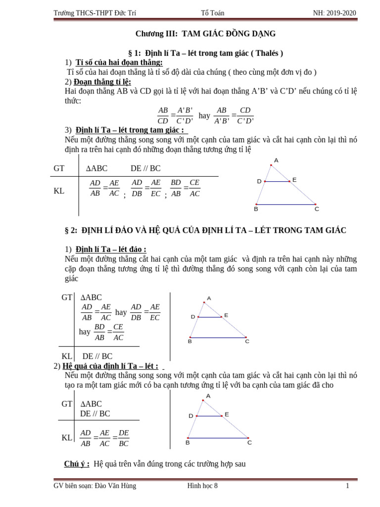 Chuyên đề Hình 8 - HK2 | PDF