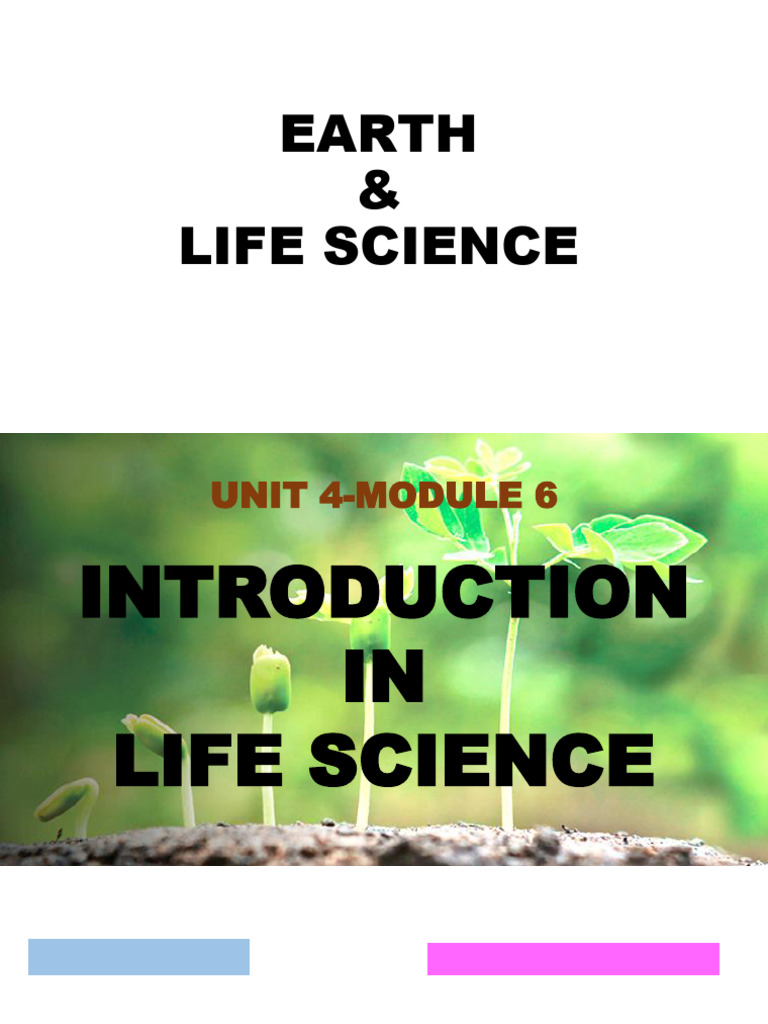 Introduction in Life Science | PDF | Life | Life Sciences