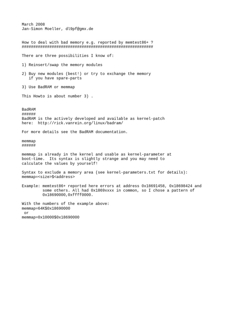 Bad Memory | PDF