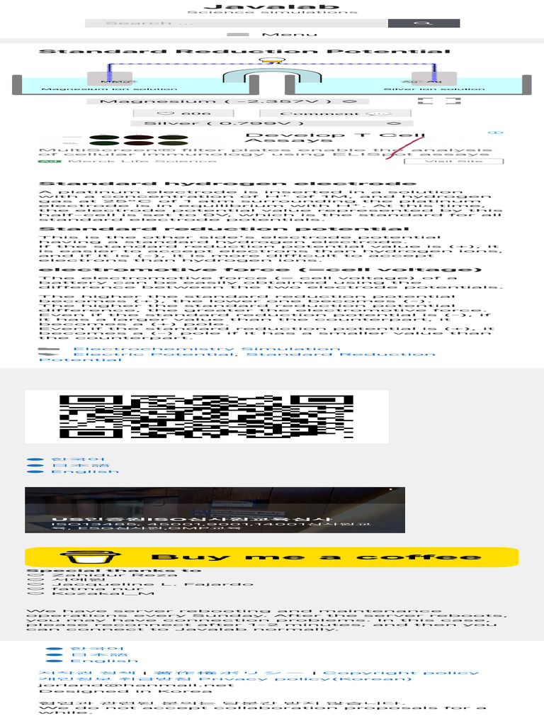 Standard Reduction Potential - Javalab | PDF | Redox | Electrochemistry