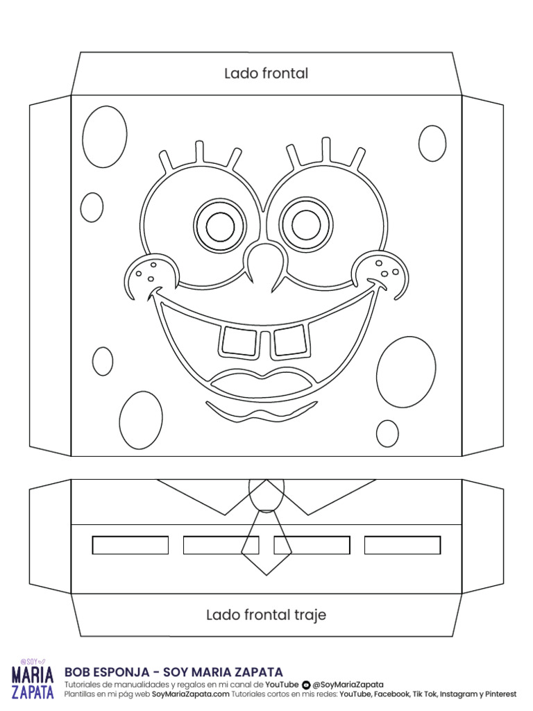 Bob Esponja Caja Soy Maria Zapata Pdf Ropa