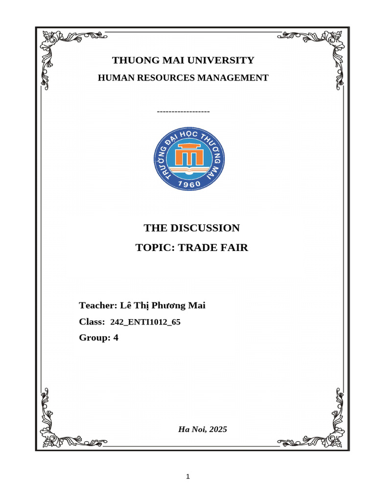 Trade Fair Overview and Impact Analysis | PDF | Marketing | Market ...