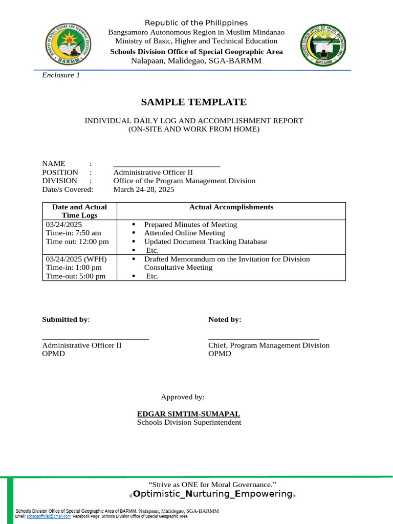 Flexible Work Arrangement - Sample Template | PDF