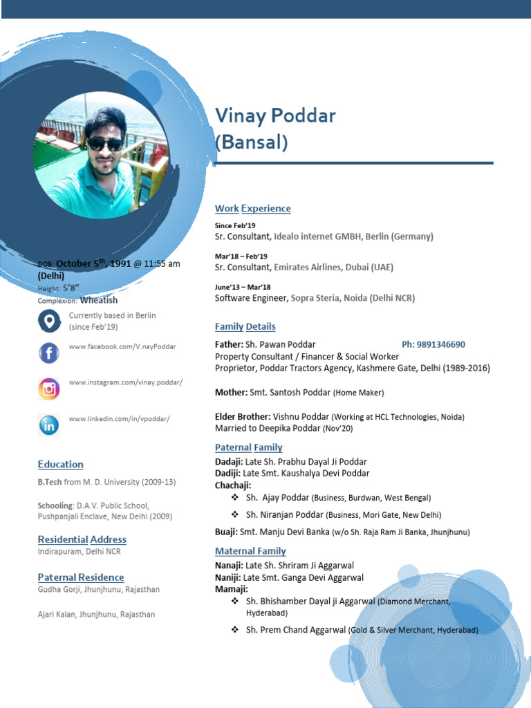 Bio Vinay | PDF
