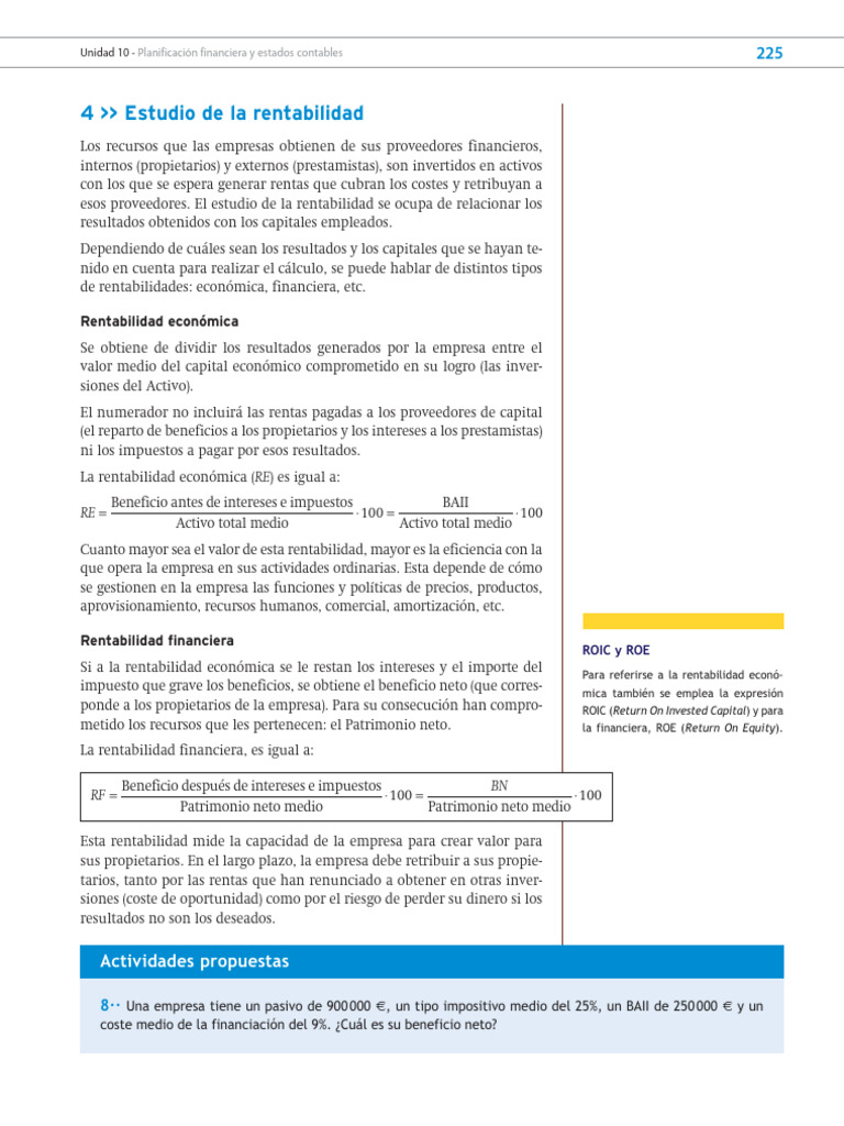 Gestion Financiera | PDF | Rentabilidad sobre recursos propios | Apalancamiento (Finanzas)