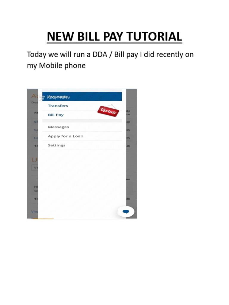 Bill Pay Check Tutorial Guide | PDF