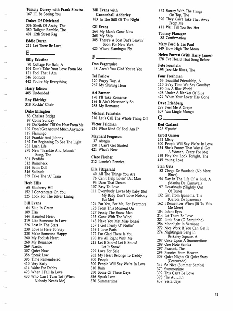 Fake Book Jazz-12 | PDF