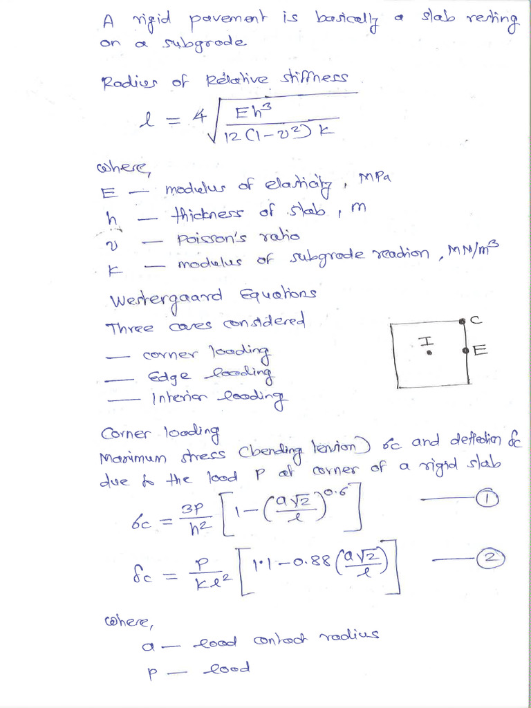 3-4-Rigid Pavement Analysis - Onclass Example | PDF
