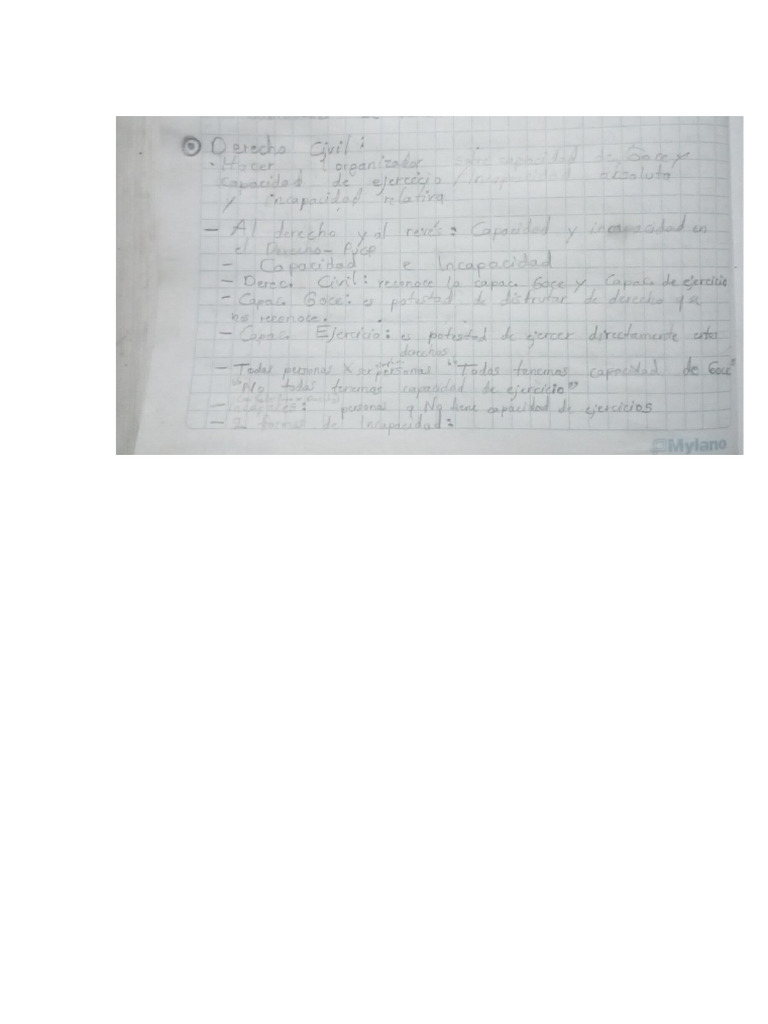 Organizador Cap Goce, Cap Ejerc, Inc Abs, Inc Rel, Der Civil | PDF