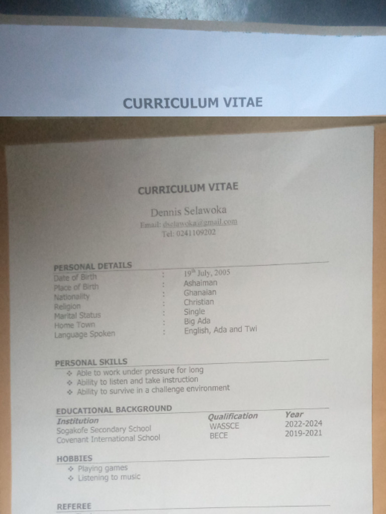Curriculum Vitae | PDF