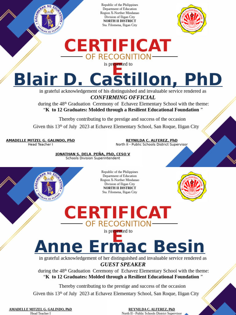 Committees Certificate of Recognition | PDF | Government | Philippines