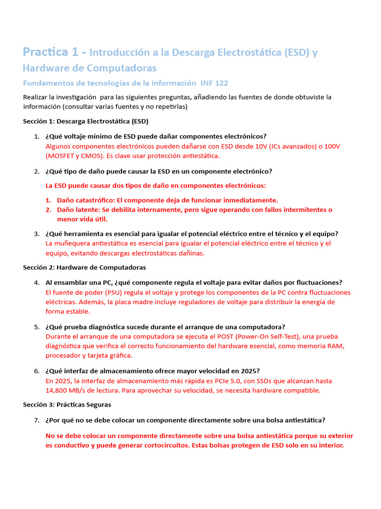 Practica Fun Ad | PDF | Hardware de la computadora | Microprocesador
