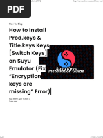 Yuzu Emulator Setup Guide | PDF | Computing | Software