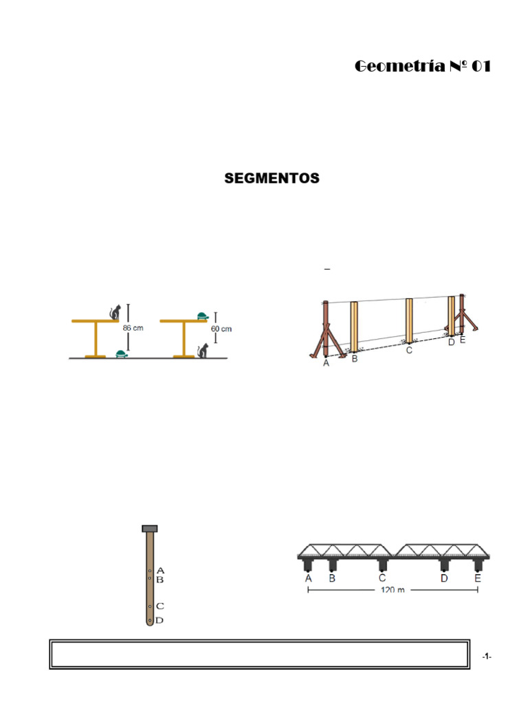 Geo. (01) Segmentos | PDF | Euclides | Geometría Elemental